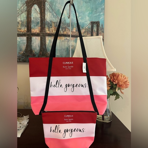 Clinique | Bags | Nwt Clinique X Kate Spade Hello Gorgeous 2 Piece ...